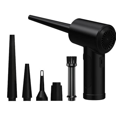 Compressed Air Blower 3 Speeds Pc Blower Car Blower 6000 Mah Battery Dry Air Duster For Pc