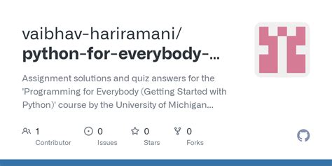 Python For Everybody Assignmentsassignment46py At Main · Vaibhav Hariramanipython For