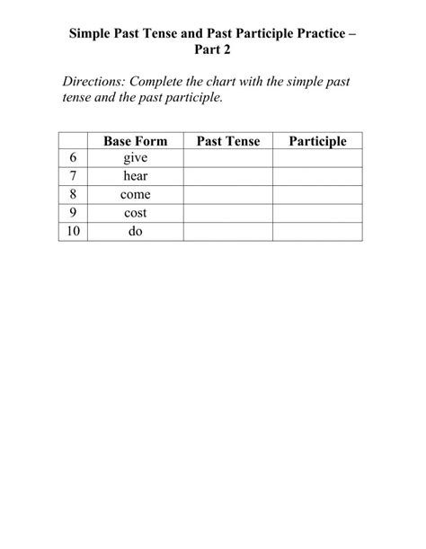 Past Participles Part 2 231480 Holly Bell Live