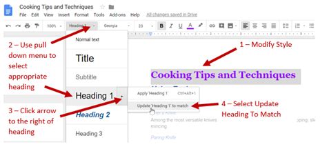 Headings In Google Docs Center For Academic Innovation
