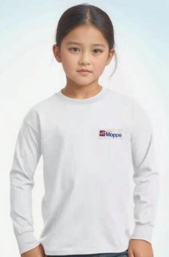 Camiseta Manga Longa Moppe AlgodÃo Fund Tp Uniformes