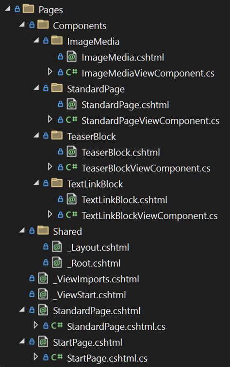 A Project Structure For Razor Pages And View Components With Cms 12