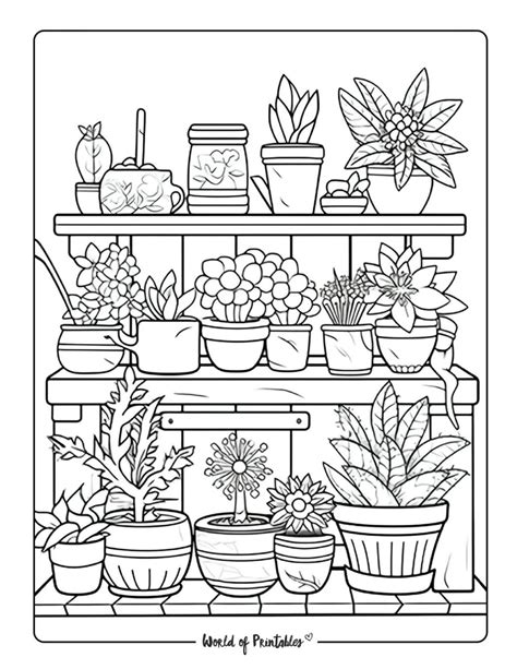 Garden Coloring Pages World Of Printables