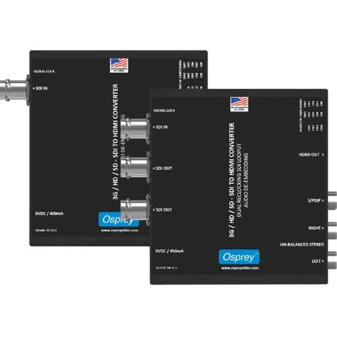 3g Sdi To Hdmi Converter With Audio De Embedding And Sdi Loopouts