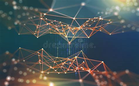 Abstract Artificial Intelligence Creative Brain Concept Technology Web Background Stock