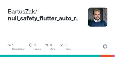 github bartuszak null safety flutter auto route