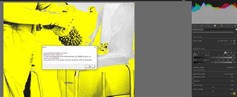 Darktable Crash While Using ColorZone With Exception Log Issue Darktable Org Darktable