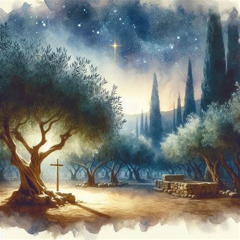 Garden Of Gethsemane Bible Art