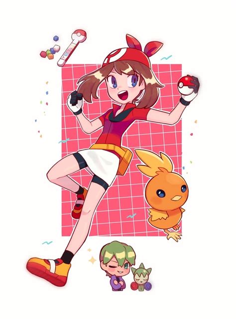 May Torchic Roselia And Drew Pokemon And 2 More Drawn By Chirosamu