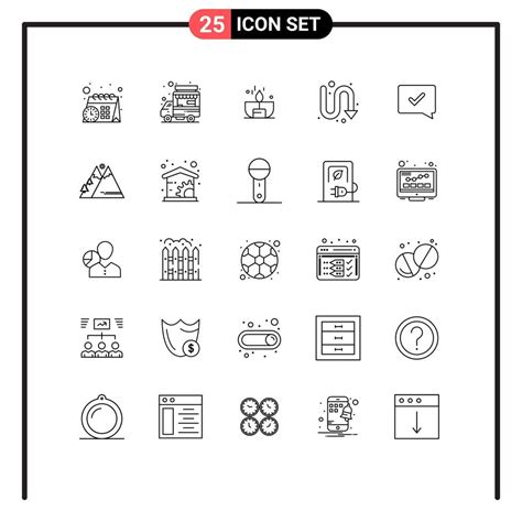 Pack Of 25 Creative Lines Of Chat Approve Turning Dark Indicator Arrows