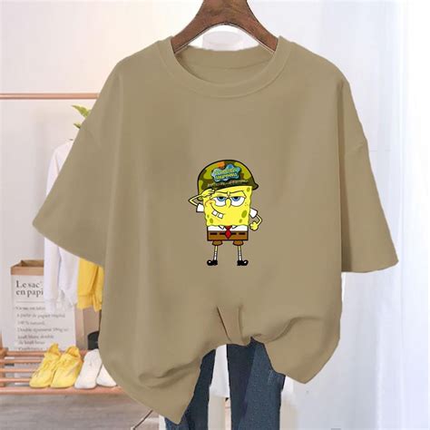 Jual [cod] Kaos Spongebob Squarepants Kaos Distro Kaos Baju Wanita Baju Laki Oversize Kaos Pria