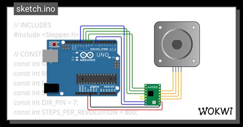Basic Stepper Motor Example Wokwi Esp32 Stm32 Arduino Simulator