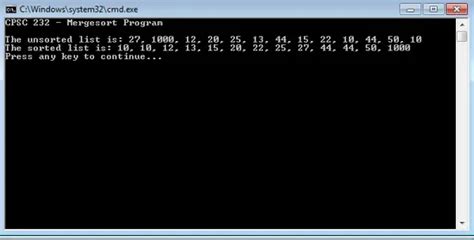 Sort A List Using Recursive Merge Sort In X86 Assembly