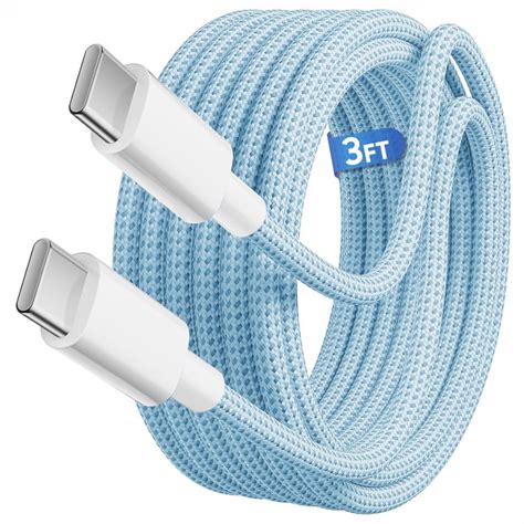 Afflux 60w Usb C Fast Charger Cable Data Sync Charging Woven Braided