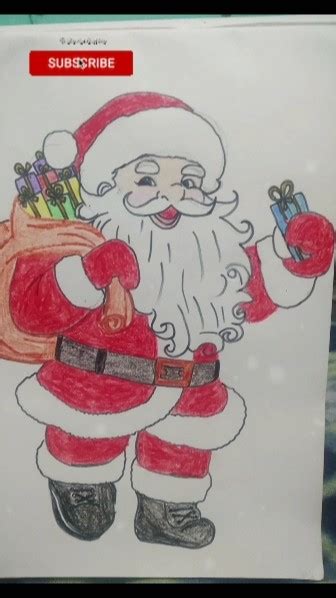 Centa Clause Drawing Cute Centa Youtube