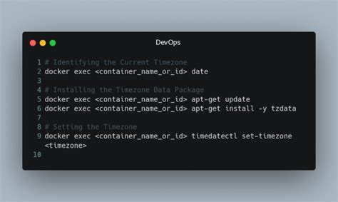 Changing Timezone In A Docker Container Tiloid