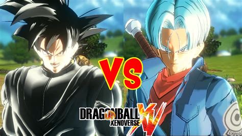 Black Goku Vs Future Trunks Dbxv Youtube
