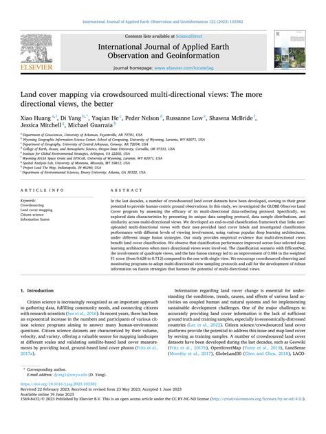 Pdf Land Cover Mapping Via Crowdsourced Multi Directional Views The