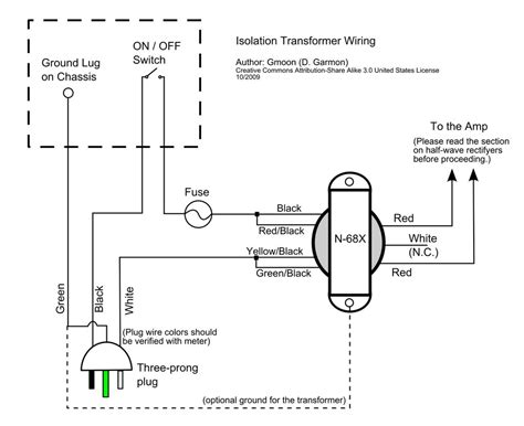 Guitar Amplifier Ground Loop Isolator Diagram