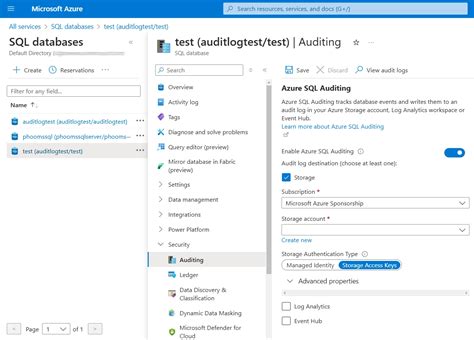 what is azure sql database audit trail enhancing security