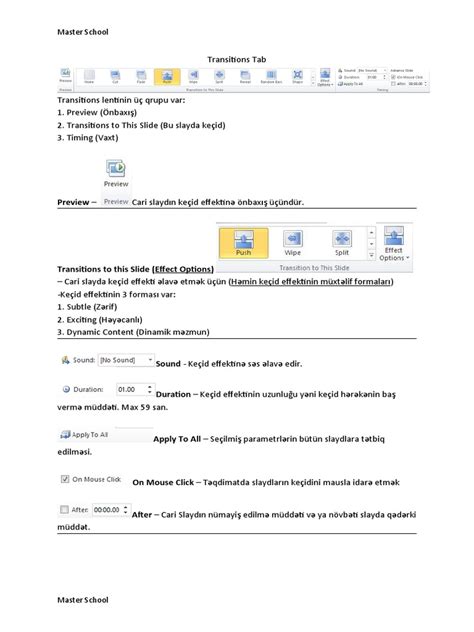 9power Point Transitions Animations Slide Show Tab Pdf