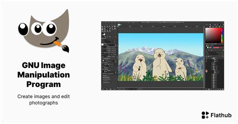 install gnu image manipulation program on linux flathub