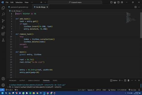 Kishore Kumar J On Linkedin Internship Python Codingjourney Codsoft