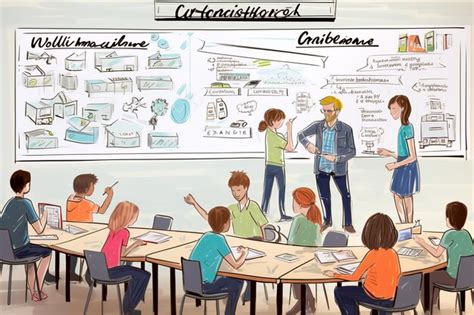 Premium Photo Collaborative Learning Vibrant Classroom