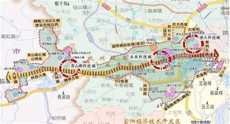 城西科创大走廊规划 城西科创大走廊规划图 城西科创大走廊 大山谷图库