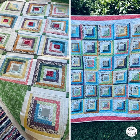 Log Cabin Quilt Block Layouts And Four Free Patterns Sew Nikki
