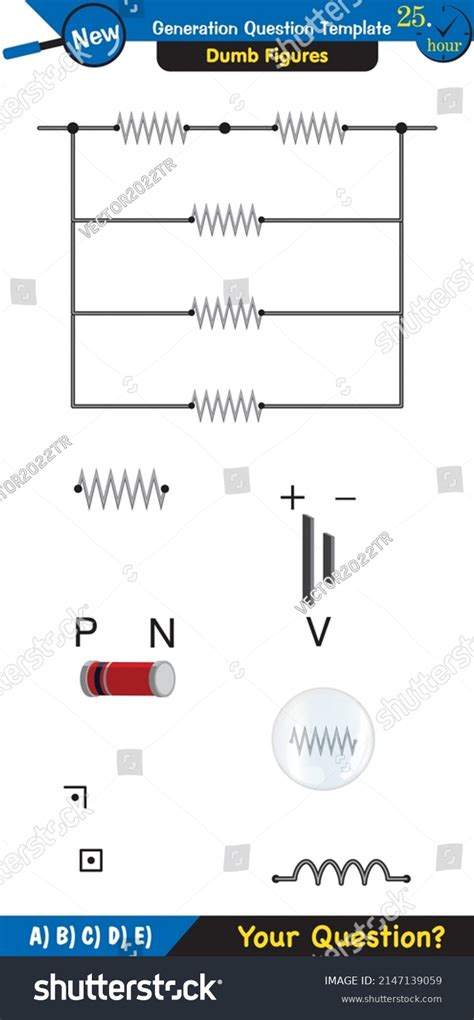 Physics Basic Electric Circuits Next Generation Stock Vector Royalty