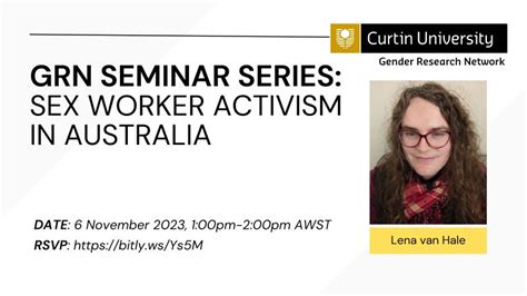 Sex Worker Activist Lena Van Hale Will Be Joining Us For Our Next