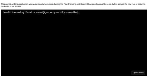 Sjs Js Intercept When A New Rowcol Is Added Codesandbox