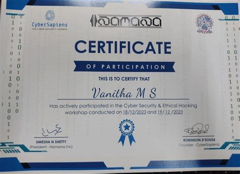 Vanitha Ms On Linkedin Cybersecurity Ethicalhacking