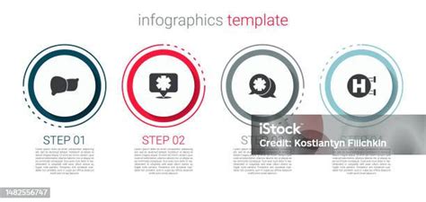 인간 장기 간 응급 상황의 의료 상징 의사 및 병원 간판과의 대화를 설정합니다 비즈니스 인포그래픽 템플릿입니다 벡터 Brand Name Online Messaging