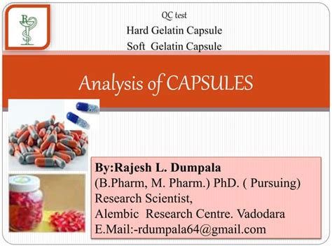 Analysis Of Capsules Ppt