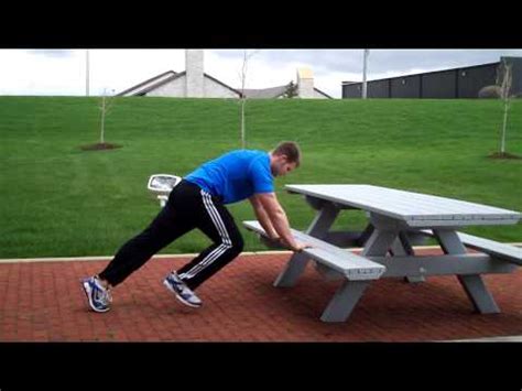 Fitness Pointe Picnic Table Push Ups And Dipsmp4 Youtube