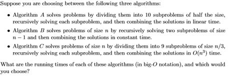 solved suppose you are choosing between the following three
