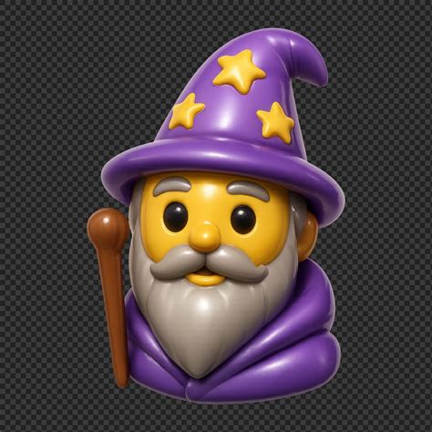 Png Whimsical Wizard Emoji Illustration Free Png Rawpixel