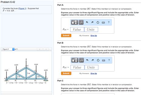 Solved Determine The Force In Member Bc State If This