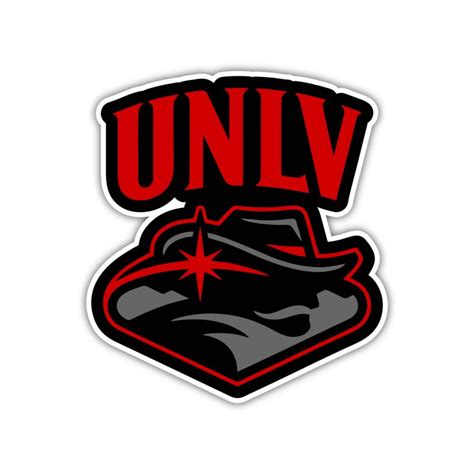 Unlv New Logo With Name Full Color Vinyl Decal Custom Size