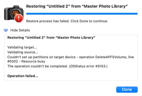 Unable To Copy Disk Using Disk Utility Restore Function Rmacos