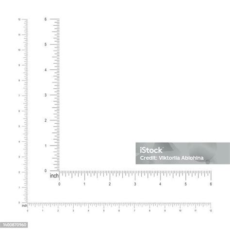 20cm 코너 눈금자 템플릿 센티미터와 밀리미터 마크 업 및 숫자가있는 수직 및 수평선이있는 측정 도구 벡터 윤곽선 그림 0명에 대한 스톡 벡터 아트 및 기타 이미지