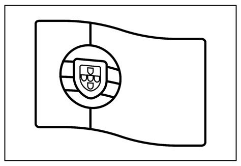 Desenhos Da Bandeira De Portugal Para Colorir Bora Colorir