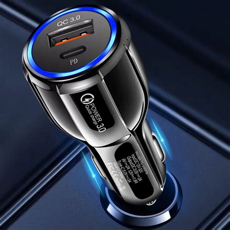 Incarcator Auto 38w Usb 3 1a Si Pd Type C 20w Negru Emag Ro
