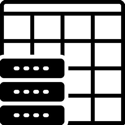 Solid Icon For Datatable 24088212 Vector Art At Vecteezy