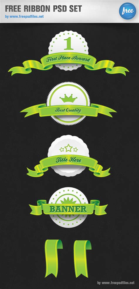 Banner Ribbon Psd