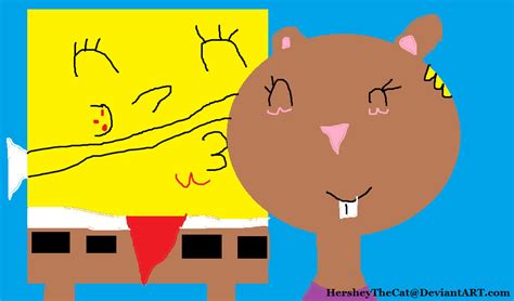Spongebob Kisses Sandy By Hersheythecat On Deviantart
