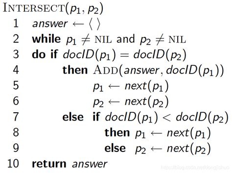 倒排记录表算法实现（python） csdn博客