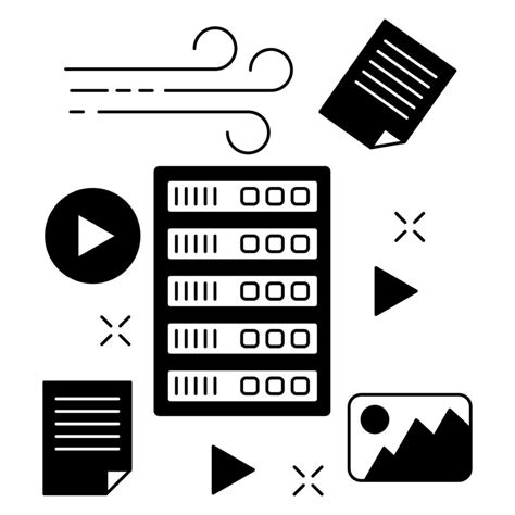 Unstructured Data Icon Suitable For A Wide Range Of Digital Creative